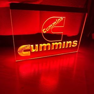 Other | Cummins Led Neon Red Light Sign 8x12 | Poshmark